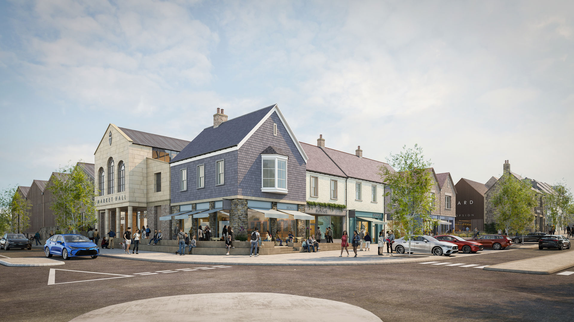 Duchy reveals striking Market Street designs - Nansledan